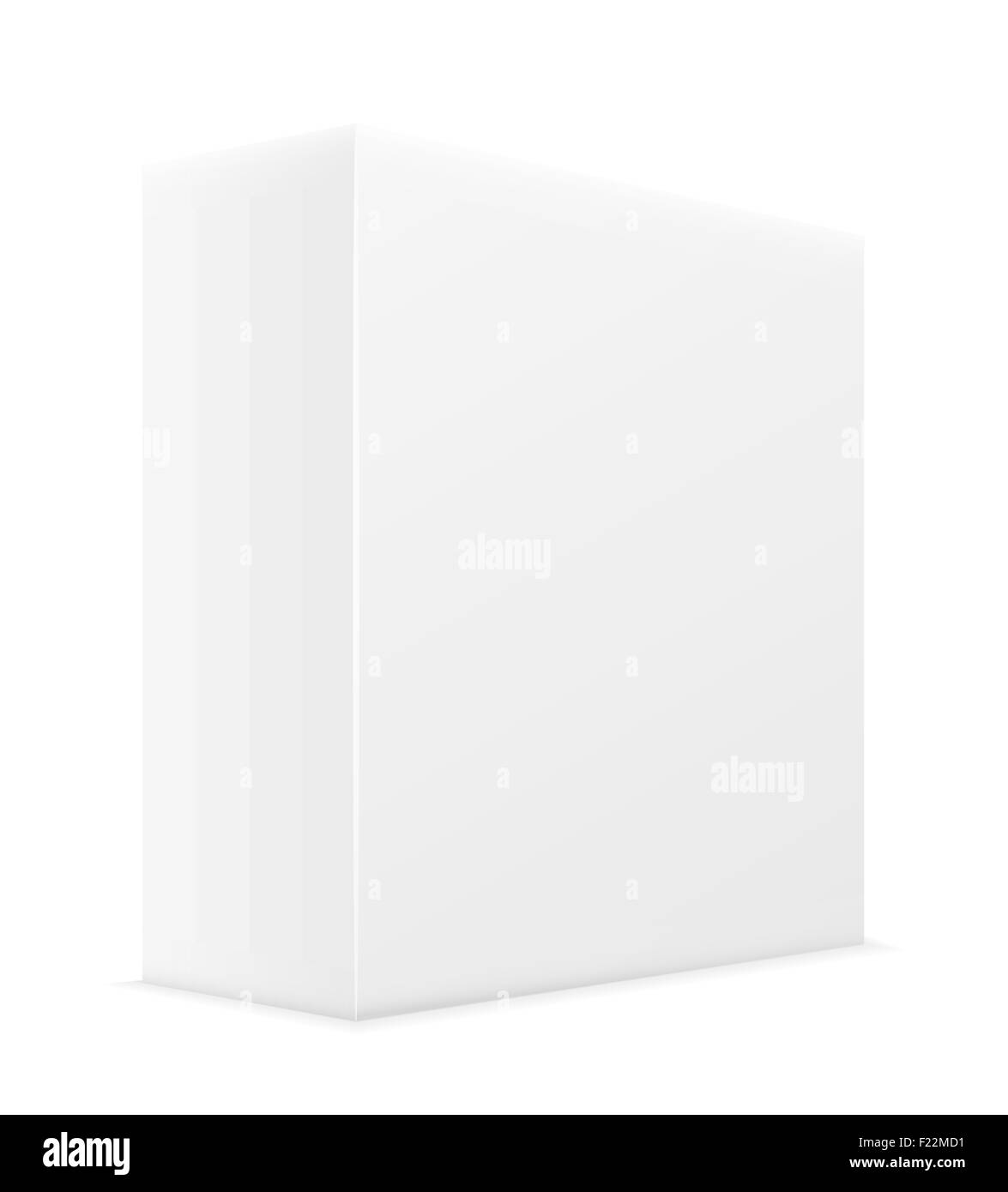 white paper carton box packing vector illustration isolated on ...