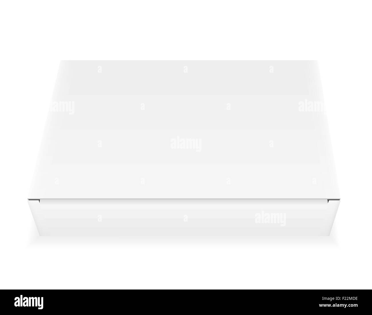 white paper carton box packing vector illustration isolated on ...