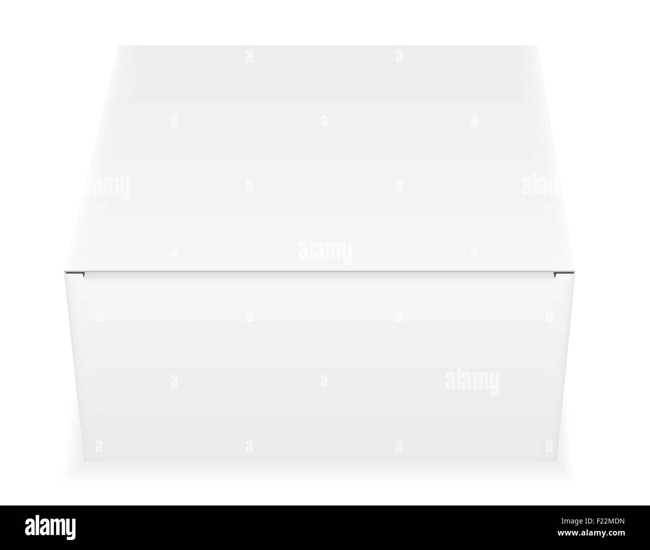 white paper carton box packing vector illustration isolated on ...