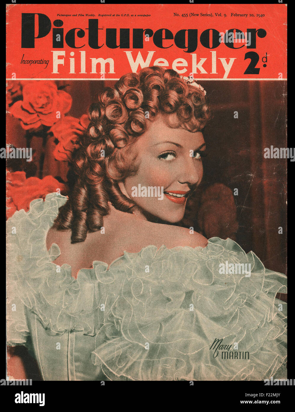 1940 Picturegoer magazine Mary Martin Stock Photo - Alamy