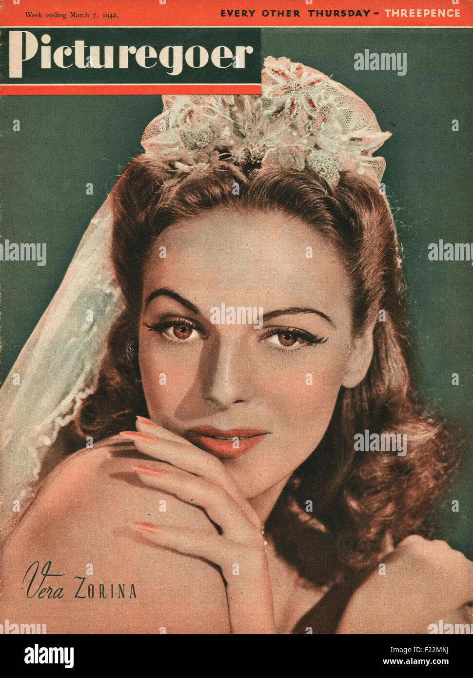 1942 Picturegoer magazine Vera Zorina Stock Photo - Alamy