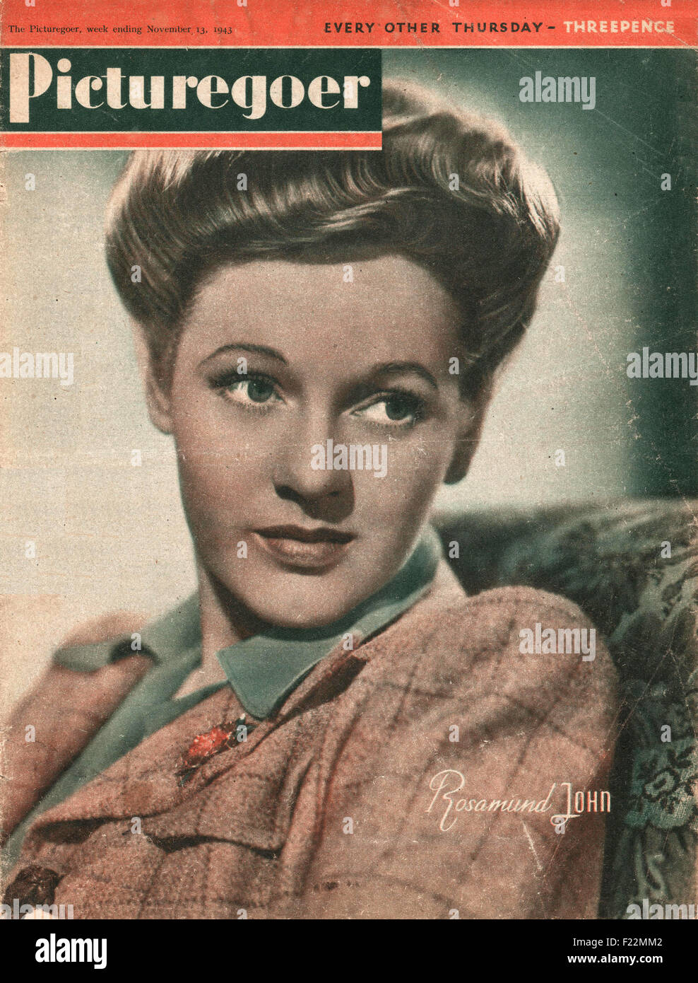 1943 Picturegoer magazine Rosamund John Stock Photo - Alamy