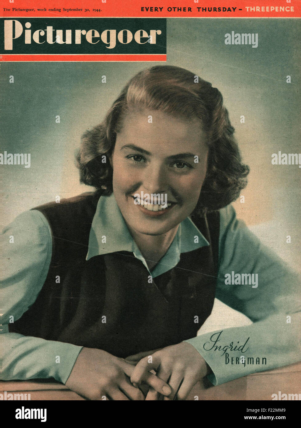 1944 Picturegoer magazine Ingrid Bergman Stock Photo - Alamy