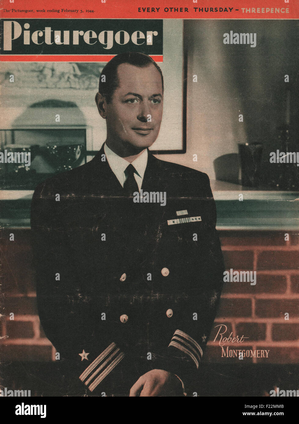1944 Picturegoer magazine Robert Montgomery Stock Photo - Alamy