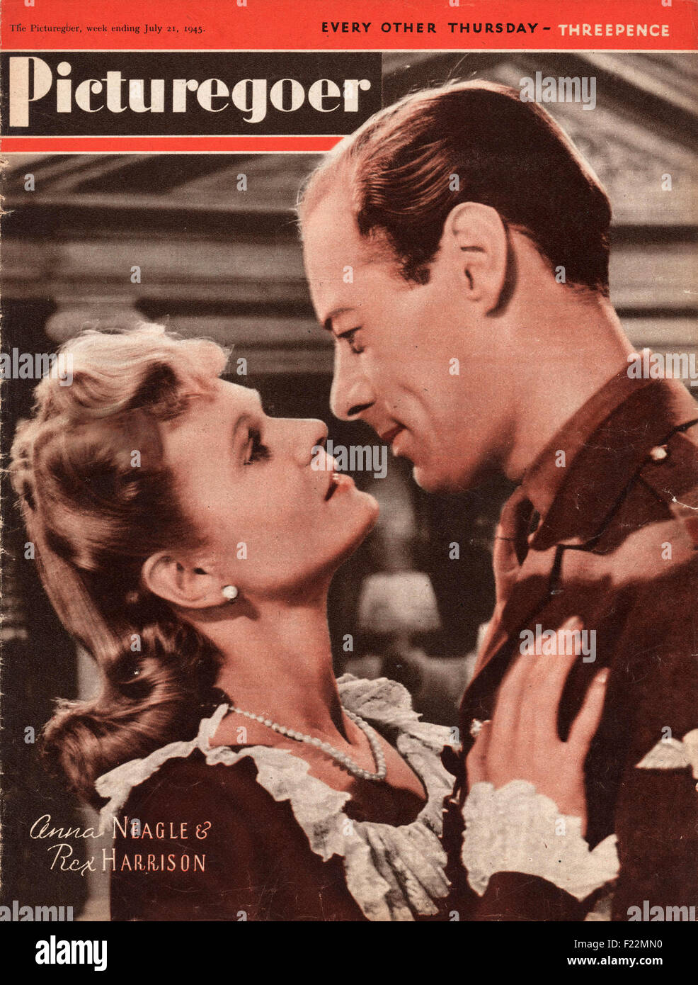 1945 Picturegoer magazine Anna Neagle & Rex Harrison Stock Photo - Alamy