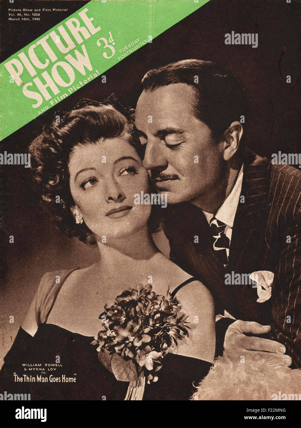 1945 Picture Show magazine William Powell & Myrna Loy Stock Photo - Alamy