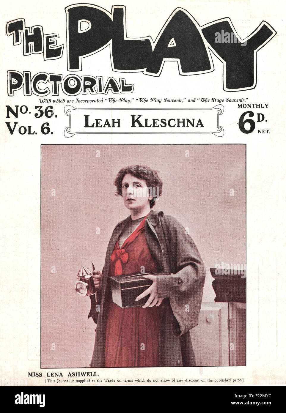 The Play Pictorial Lena Ashwell Stock Photo - Alamy