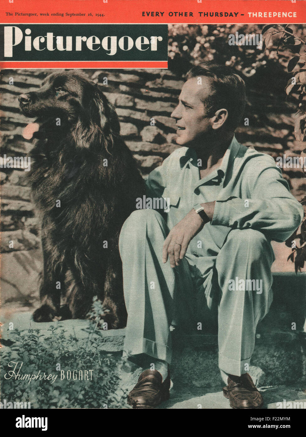 1944 Picturegoer magazine Humphrey Bogart Stock Photo - Alamy