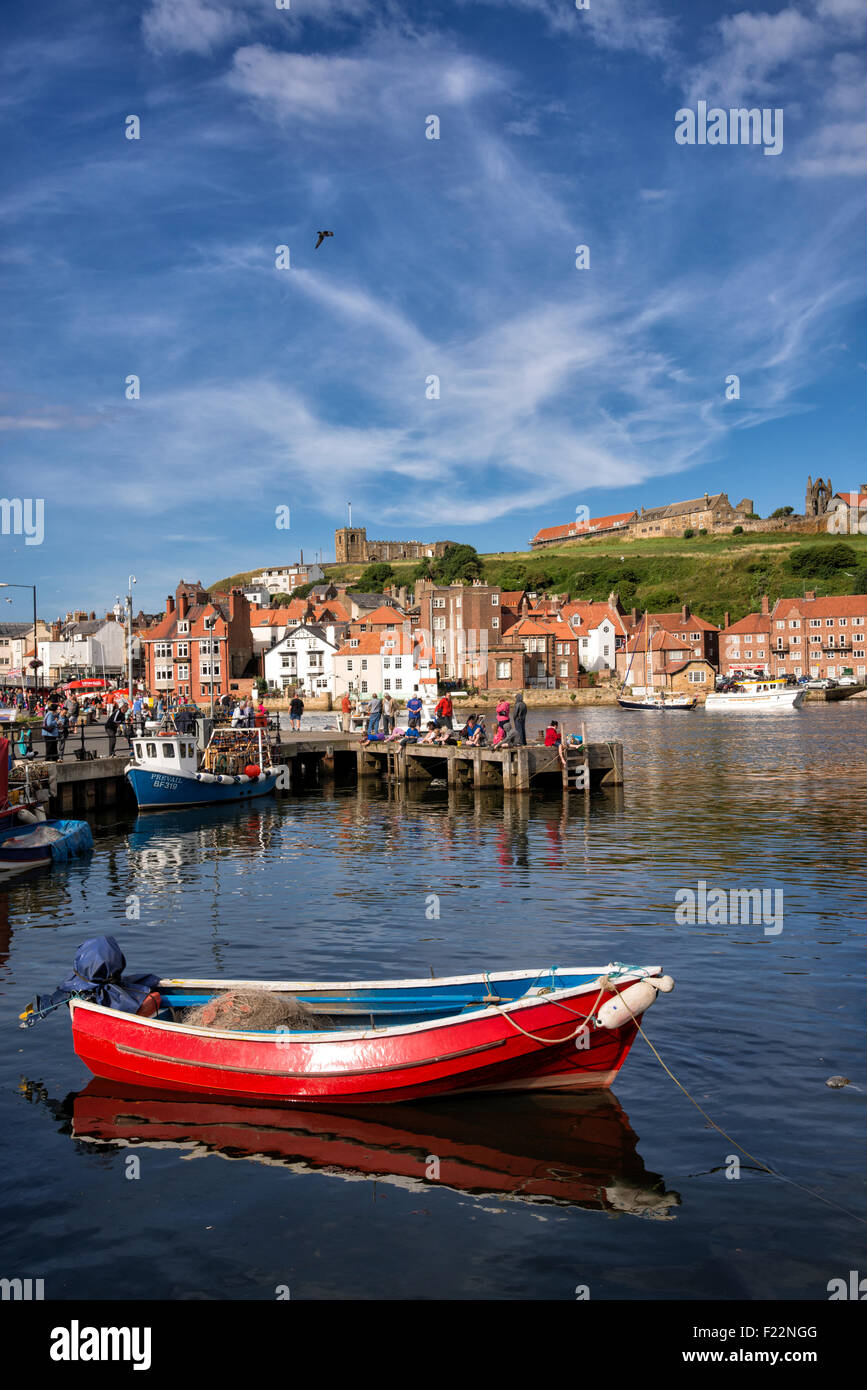 The port of Whitby in the region of Yorkshire Stock Photo - Alamy