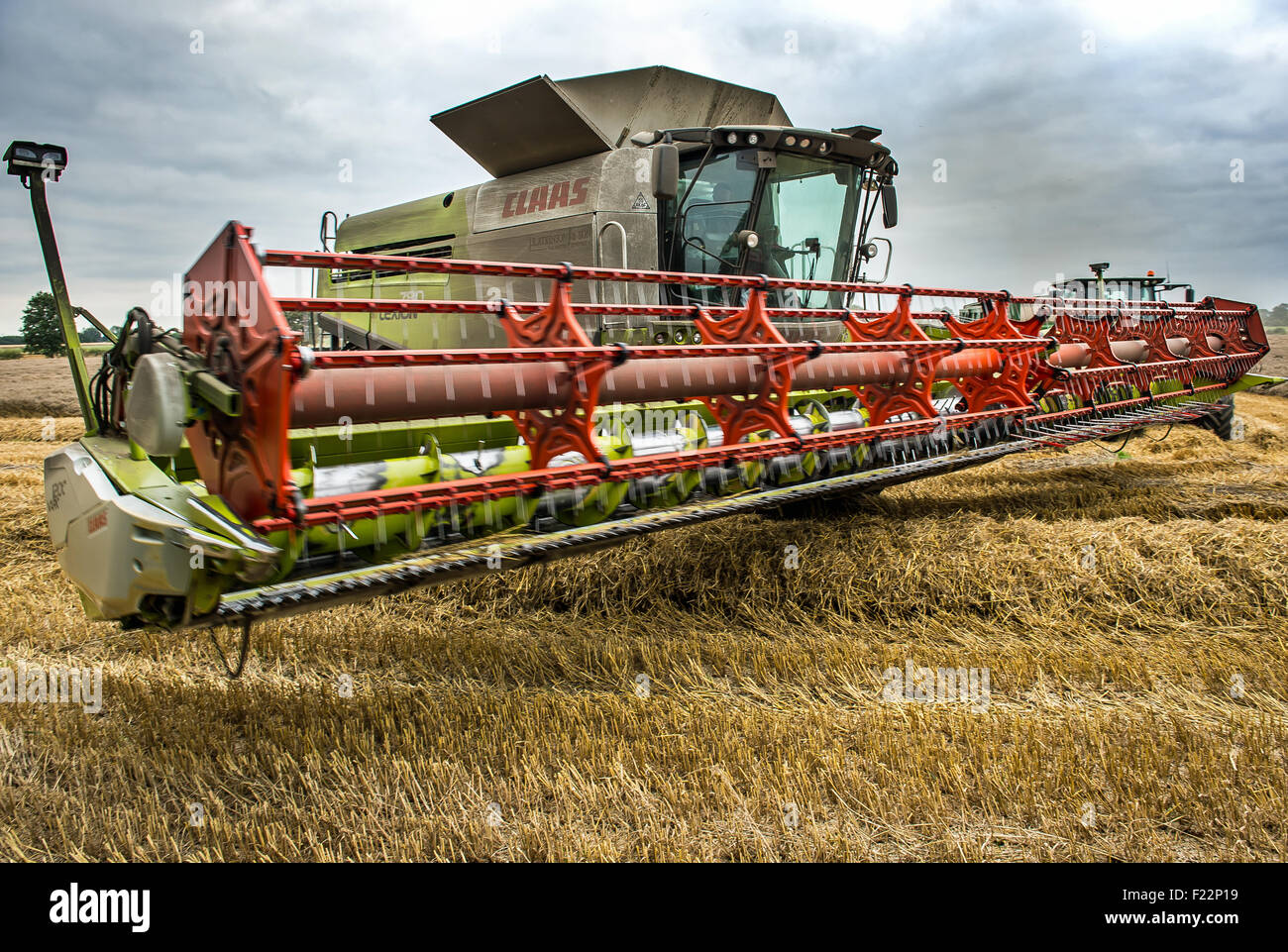 Combine Harvester turning Stock Photo - Alamy