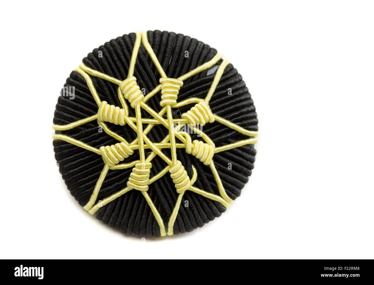 Unusual button from clothing. Isolate on white background Stock Photo ...