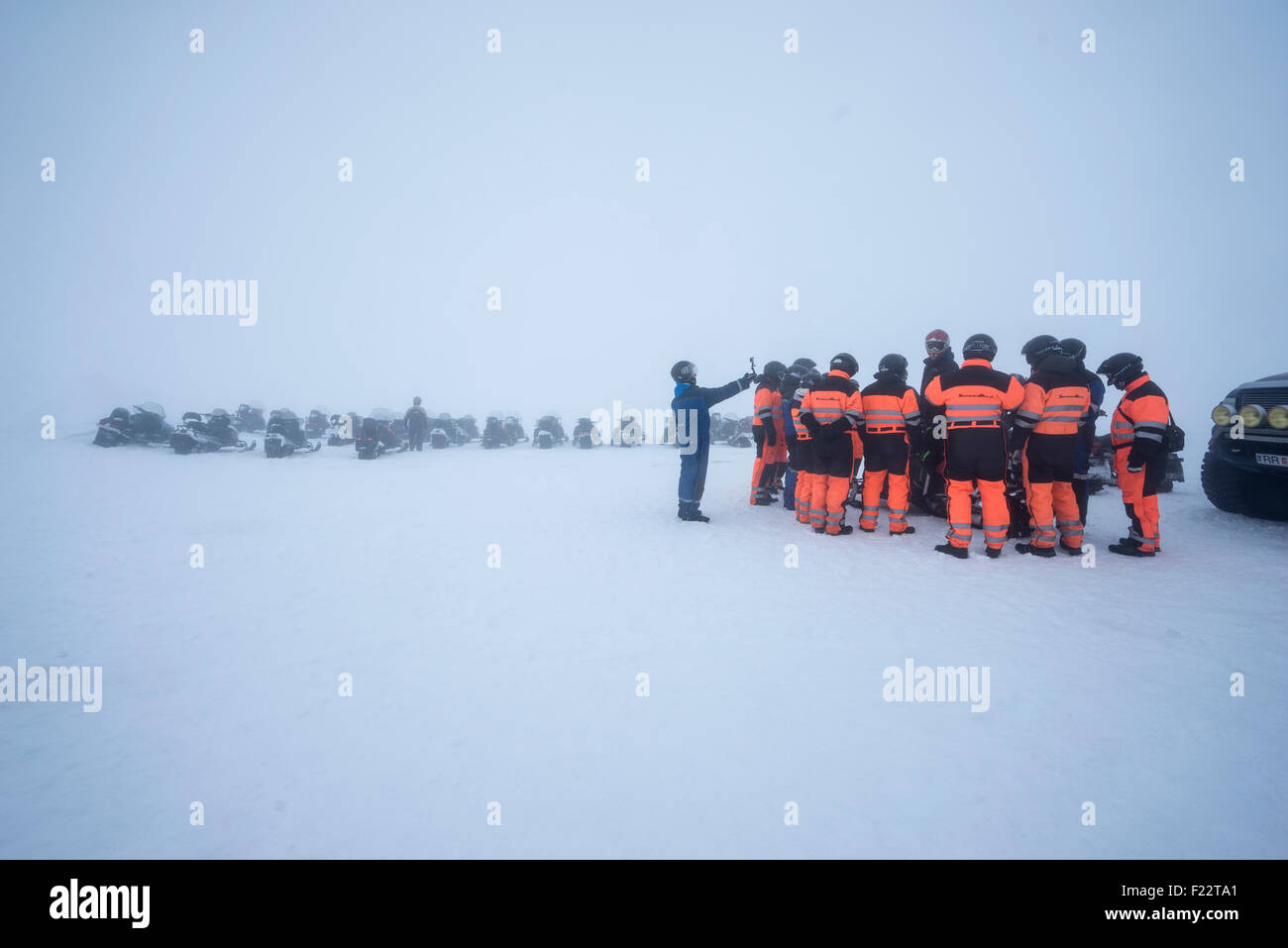 Group of snowmobiles hi-res stock photography and images - Alamy