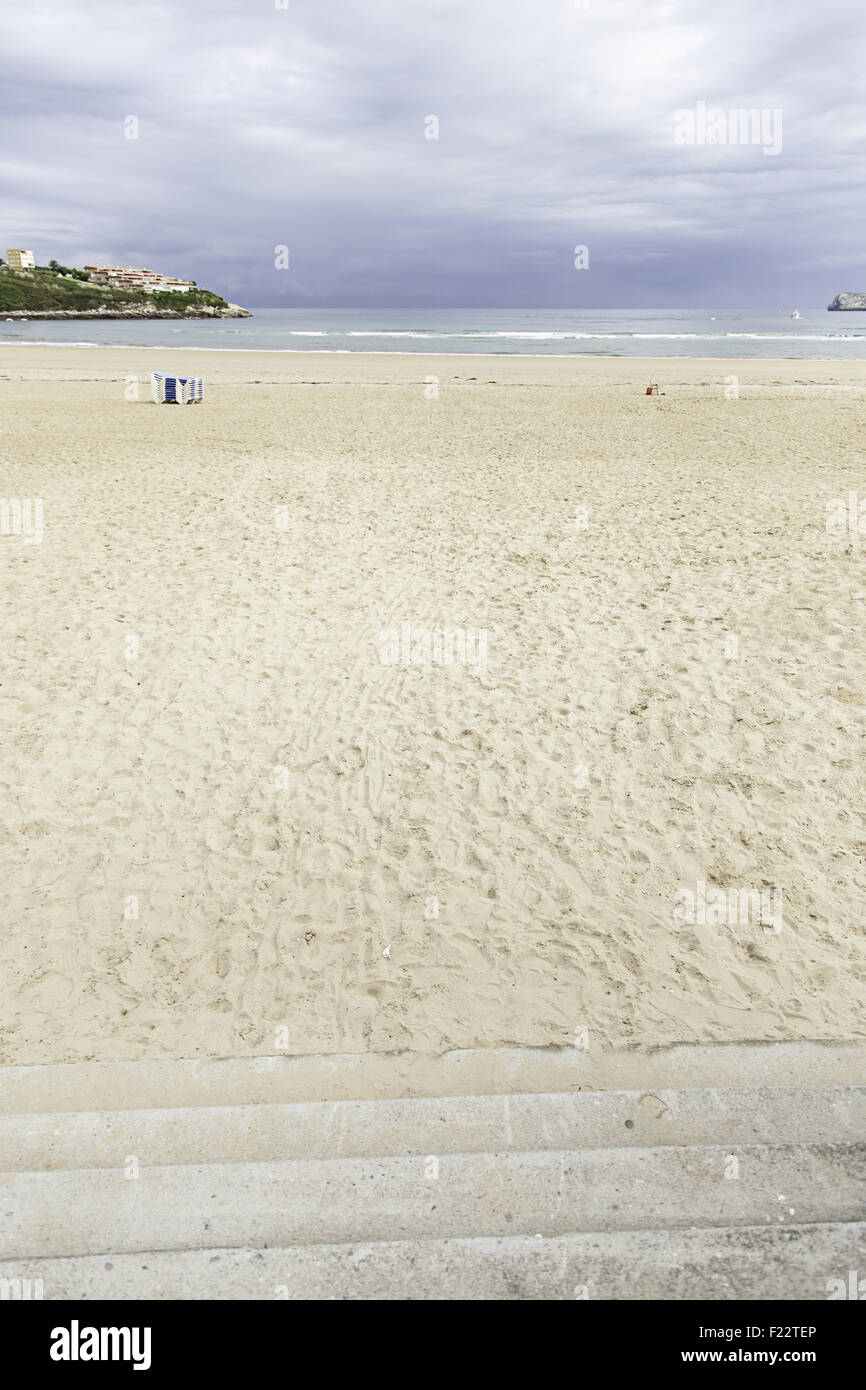 Sandy, detail of a beach in nature, summer and tourism Stock Photo - Alamy