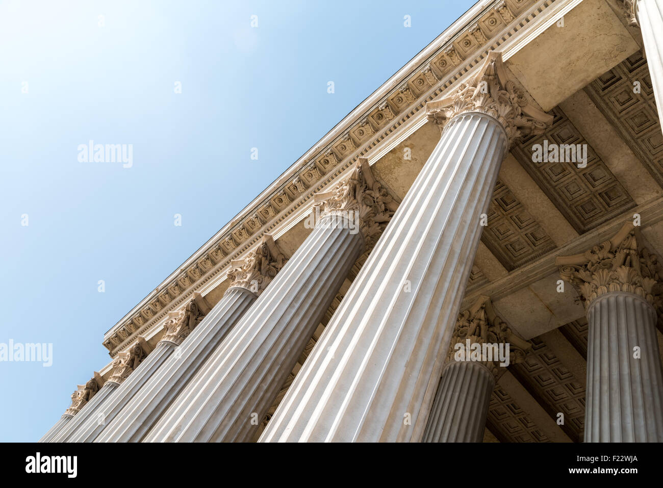 Composite Greek Style Columns Row Stock Photo - Alamy