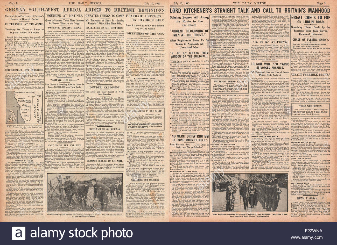 German Surrender Newspaper Stock Photos & German Surrender Newspaper ...