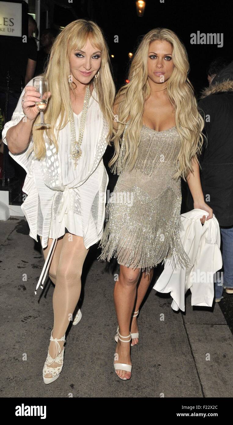 London, UK. Bianca Gascoigne & Tracie Giles at the Tracie Giles party ...