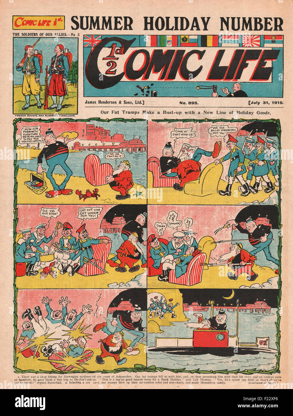 1915 Comic Life Stock Photo - Alamy