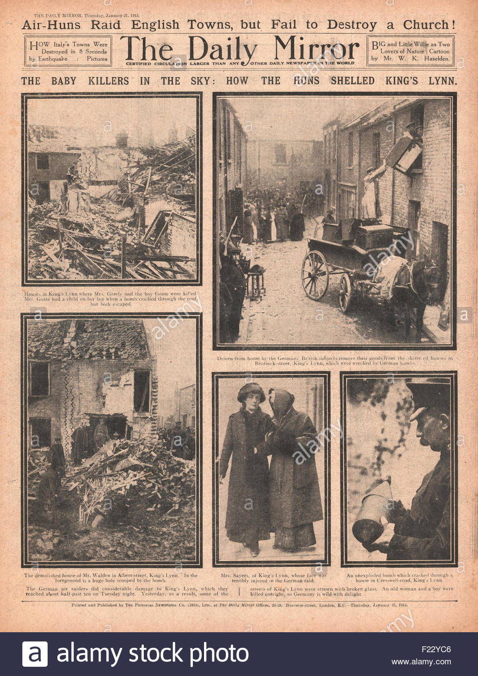 1915 Zeppelin Raid Stock Photos & 1915 Zeppelin Raid Stock Images - Alamy