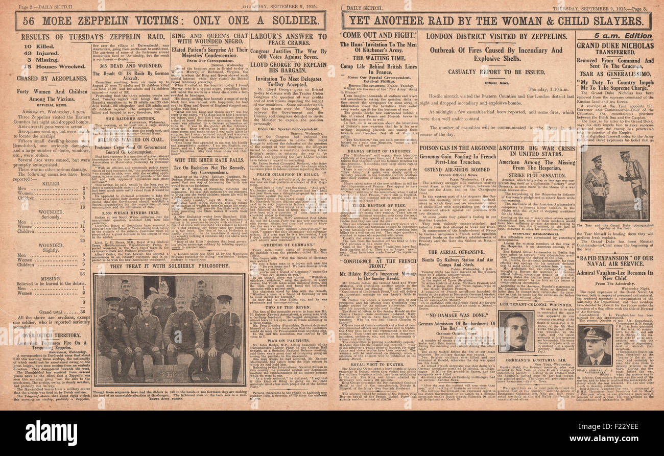 Zeppelin over london first world war hi-res stock photography and ...