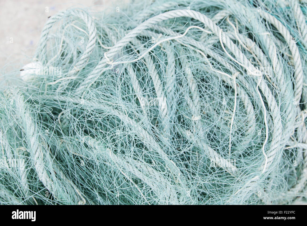 Old fishing nets, detail of fishing nets in a seaport Stock Photo - Alamy