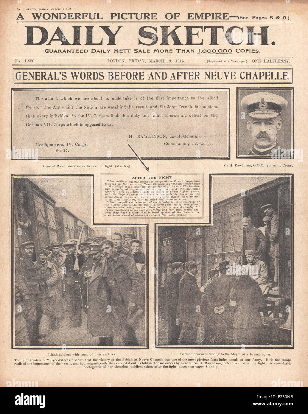 The battle of neuve chapelle hi-res stock photography and images - Alamy