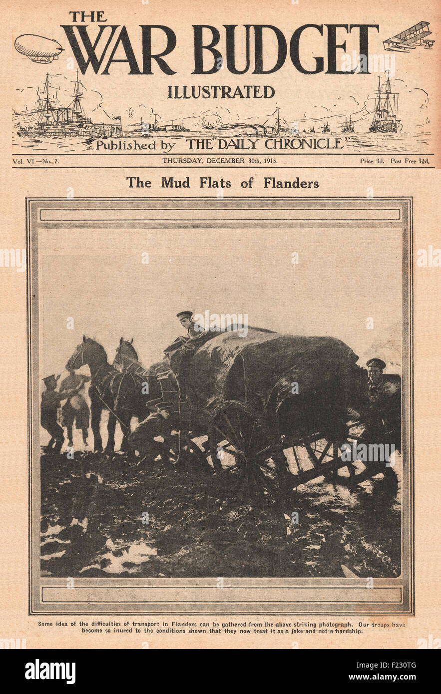 1915 The War Budget Flanders mud Stock Photo - Alamy