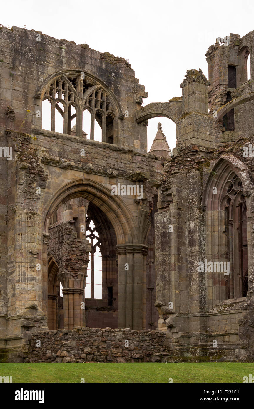The ruins of the gothic monastery St. Mary's Abbey, Historic Scotland's ...