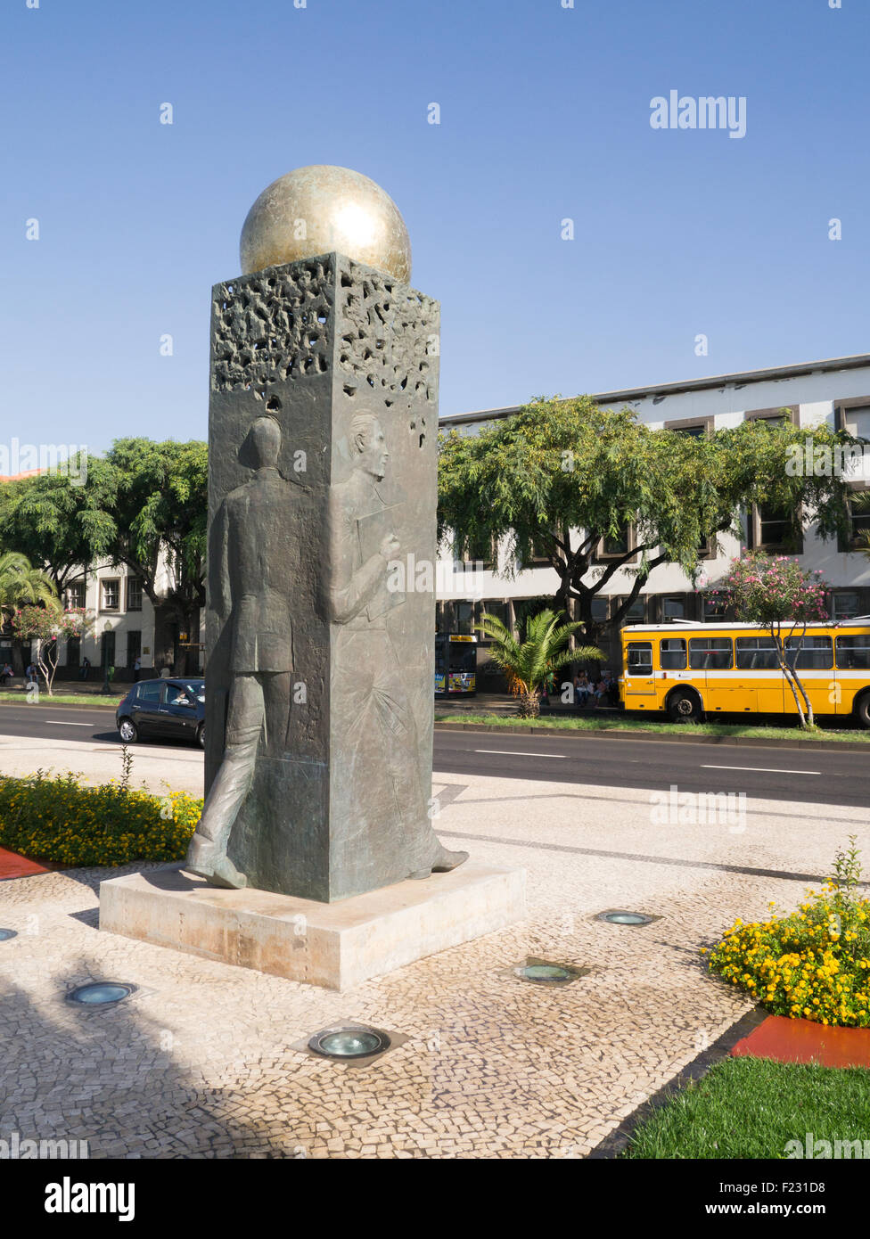 The statue of Dr Alberto Joao Cardoso Goncalves Jardimon, Funchal ...