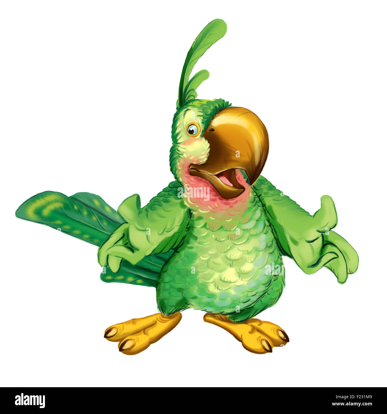 Beautiful card parrot ara hi-res stock photography and images - Alamy