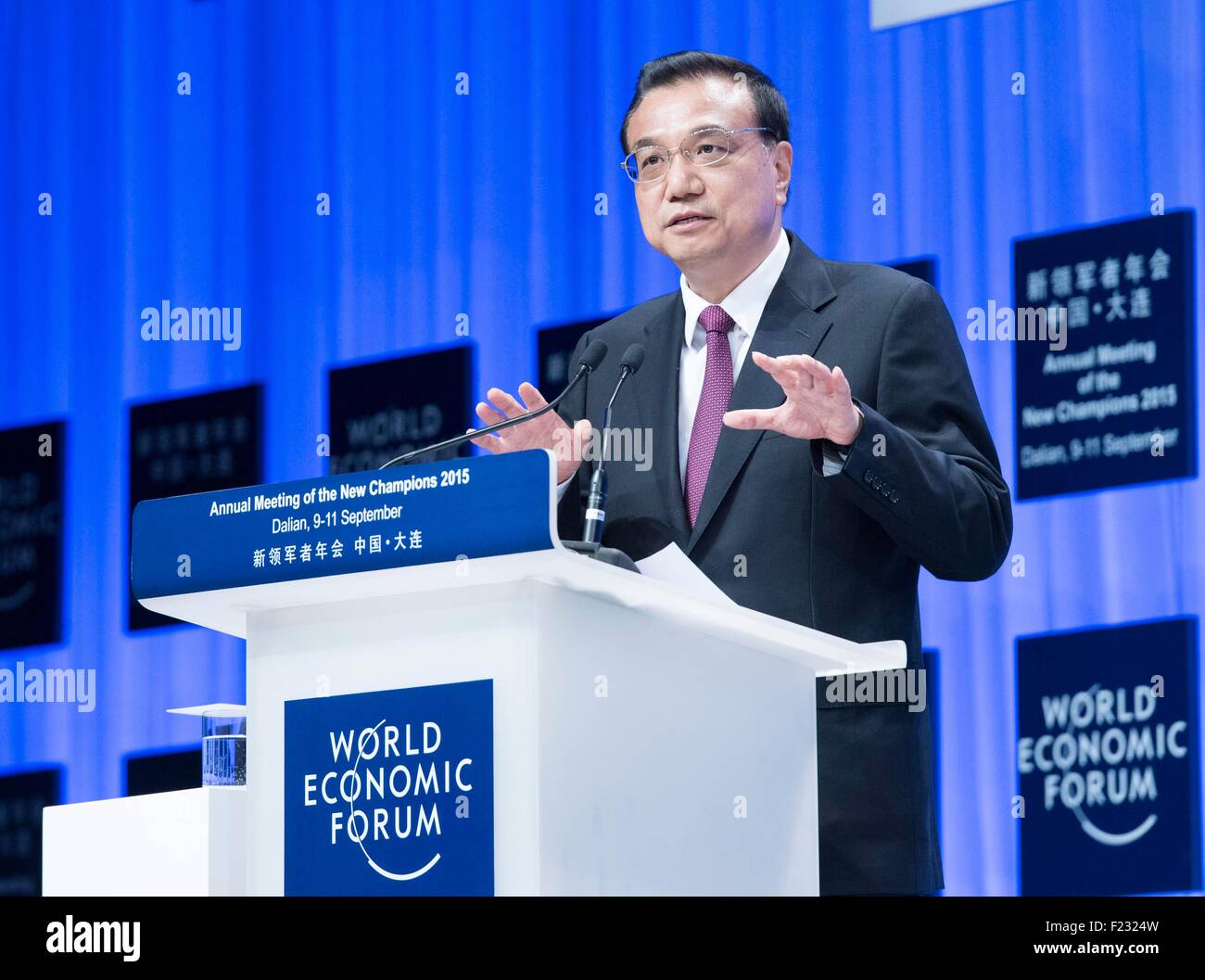 Dalian, China's Liaoning Province. 10th Sep, 2015. Chinese Premier Li ...