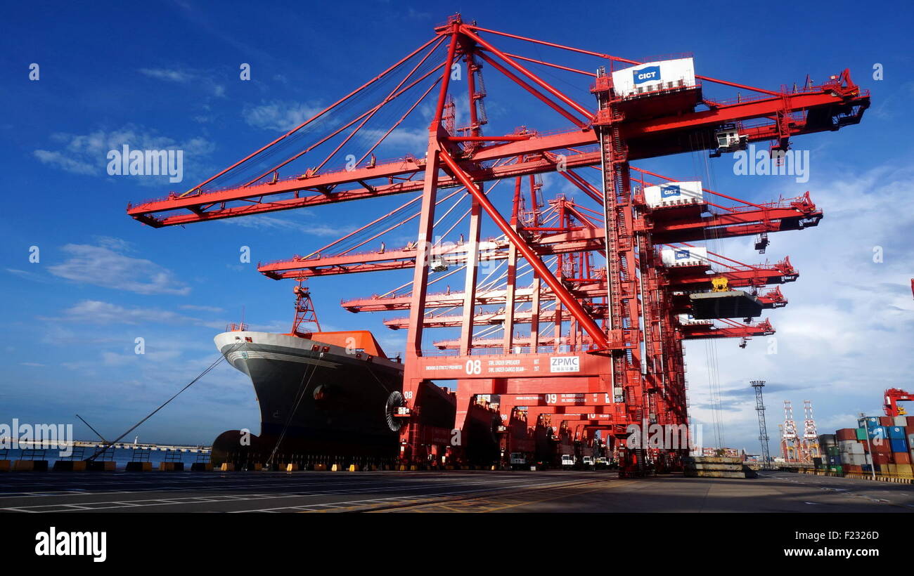 Colombo, CICT's history. 10th Sep, 2015. A freighter is berthed to the ...
