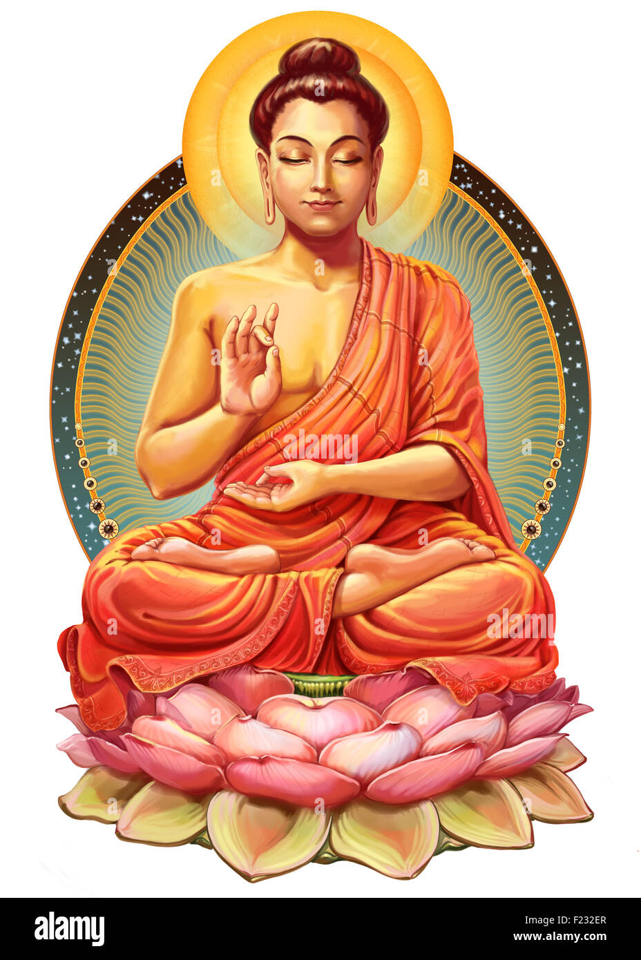 Buddha Meditating Art