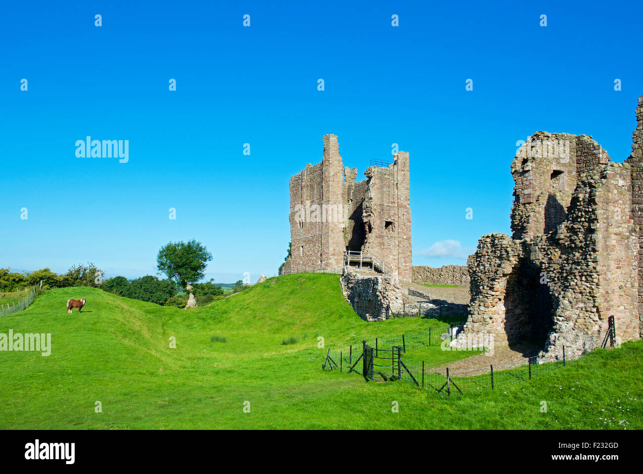 Ruins of Brough Castle, Cumbria, England UK Stock Photo - Alamy