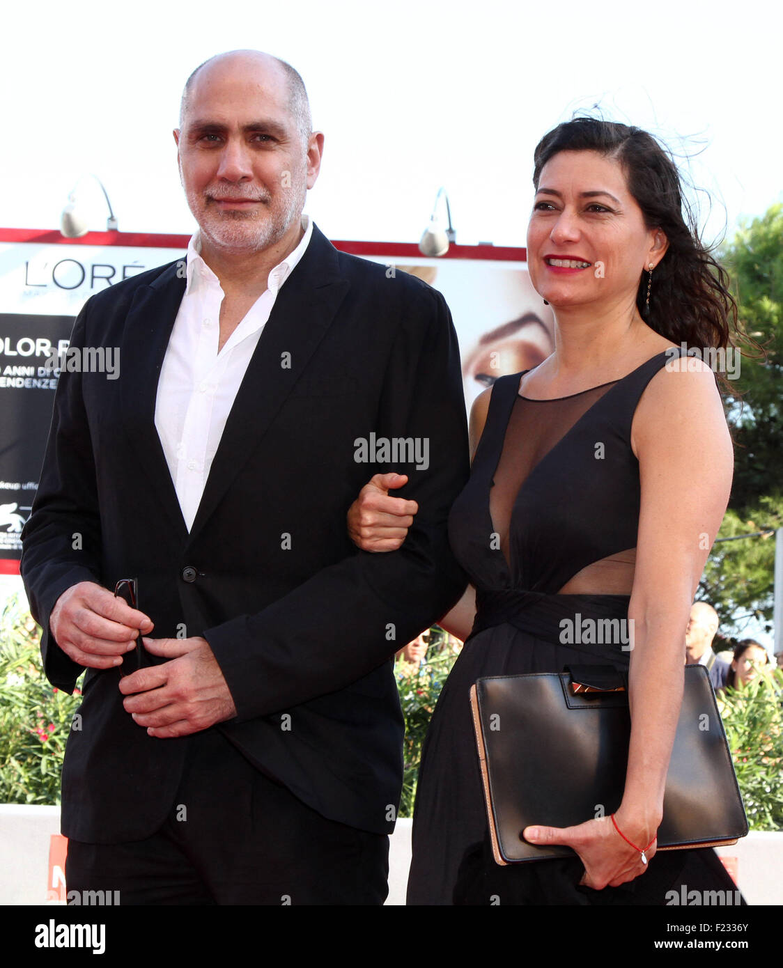 Venice, Italy. 10th September, 2015. Producer Guillermo Arriaga with ...
