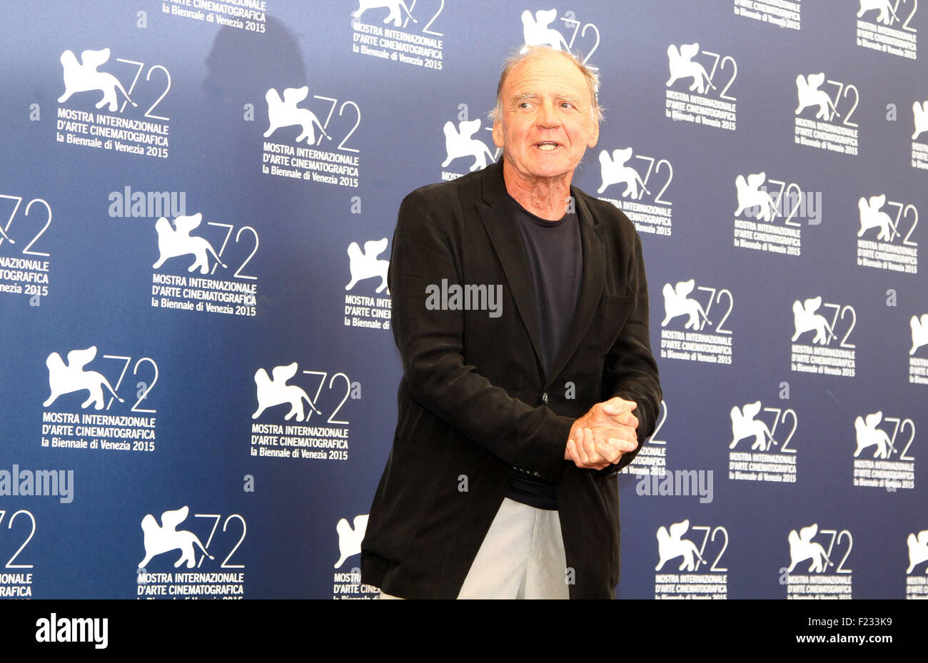 Venice, Italy. 10th September, 2015. Actor Bruno Ganz poses at a ...