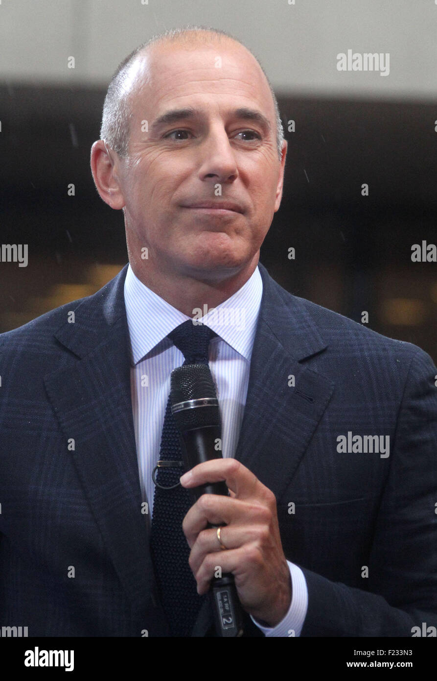 New York, New York, USA. 10th Sep, 2015. GMA co-host MATT LAUER attends ...