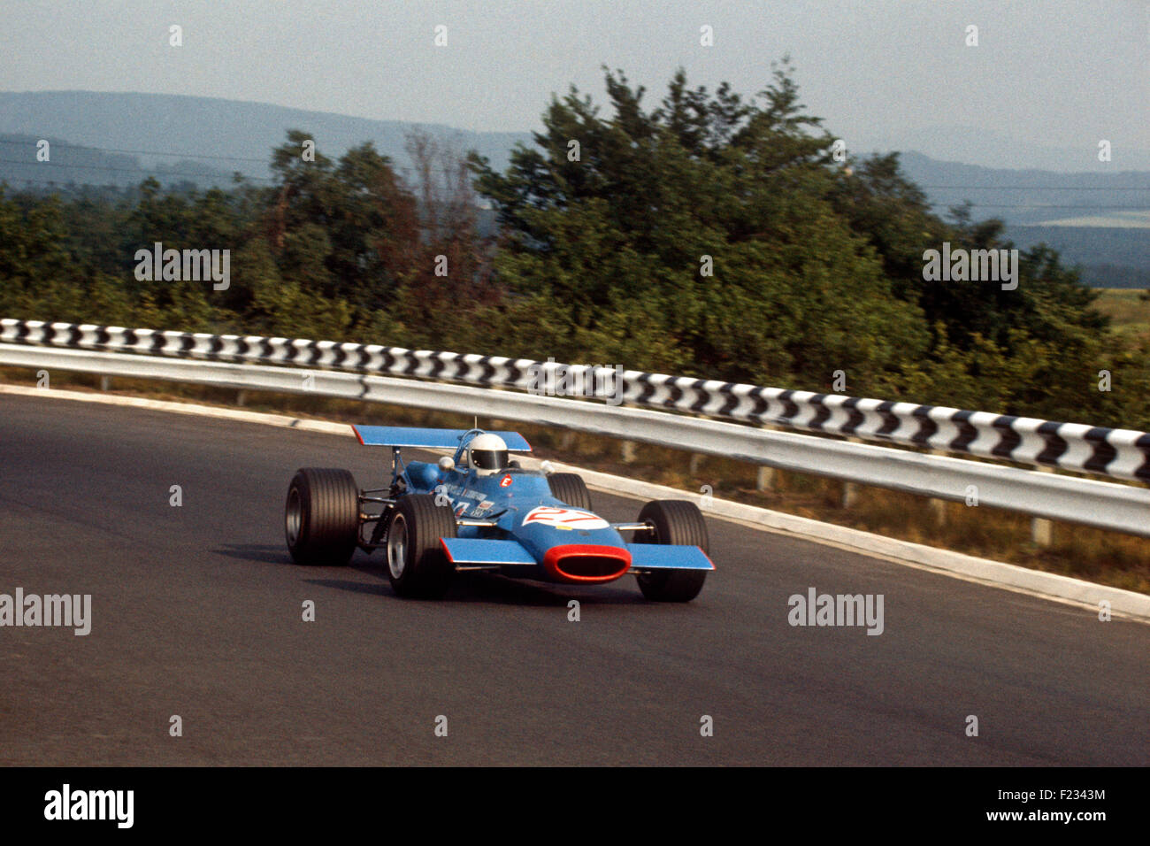 Jonny Servoz Gavin, Matra MS7 racing in the F2 class, Nurburgring, 1969 ...