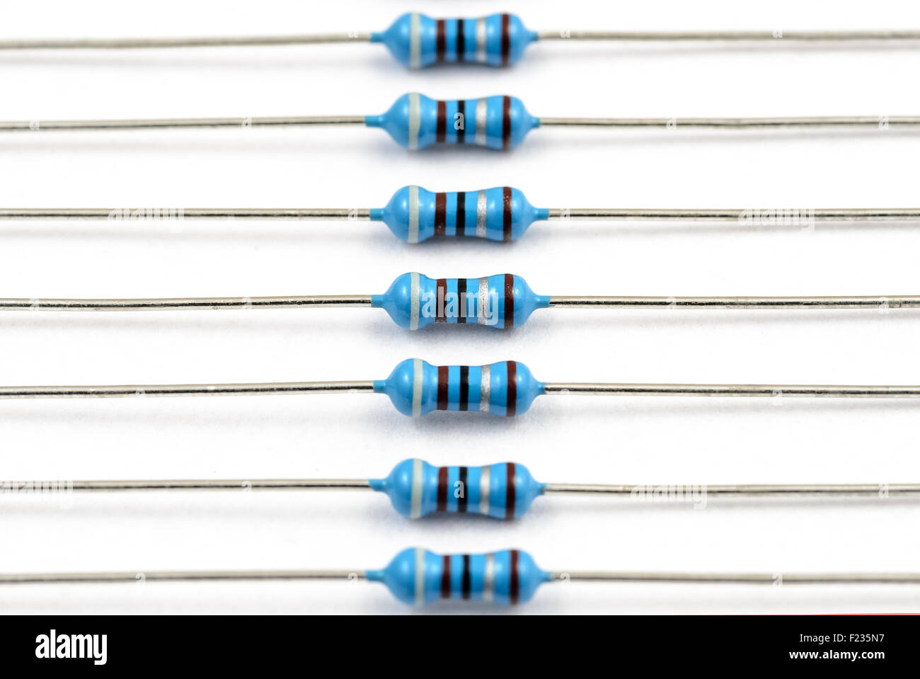 Resistors stripe isolated on white Stock Photo - Alamy