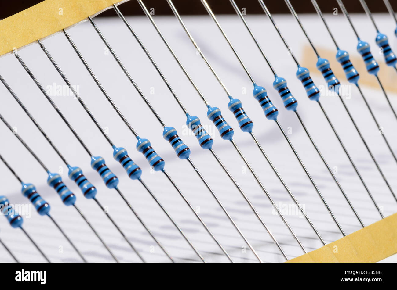 Resistors stripe isolated on white Stock Photo - Alamy