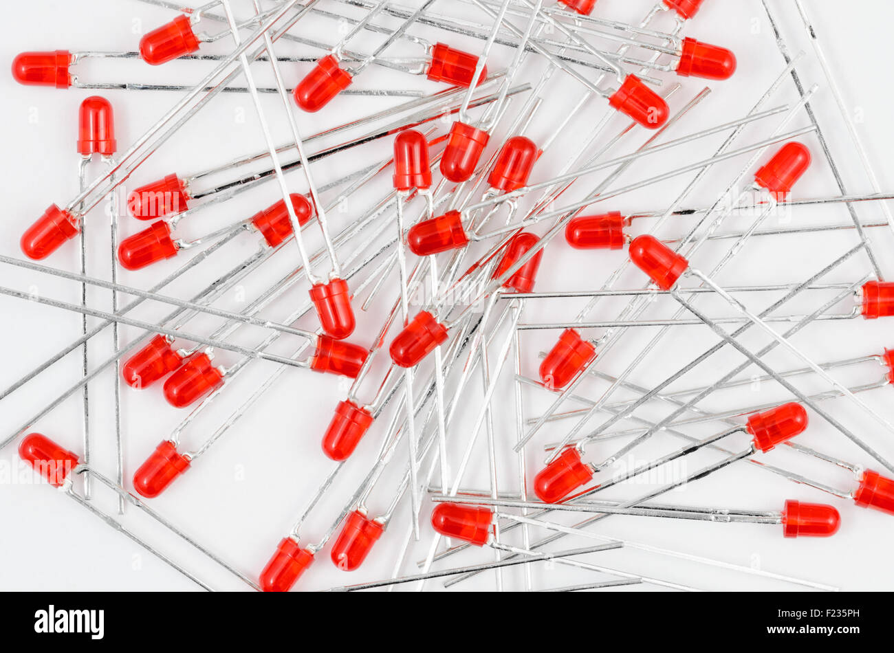 Light diodes batch on white background Stock Photo - Alamy