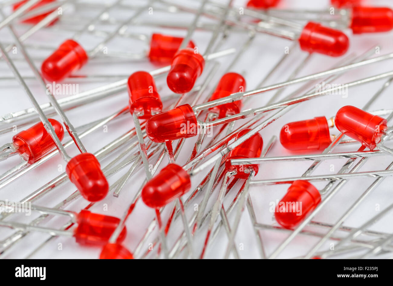 Light diodes batch on white background Stock Photo - Alamy