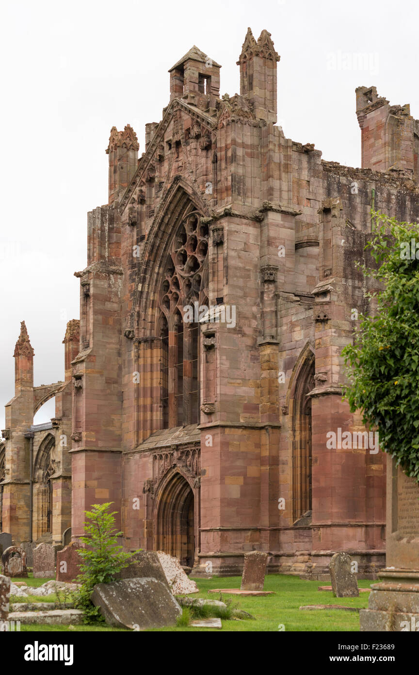 The ruins of the gothic monastery St. Mary's Abbey, Historic Scotland's ...