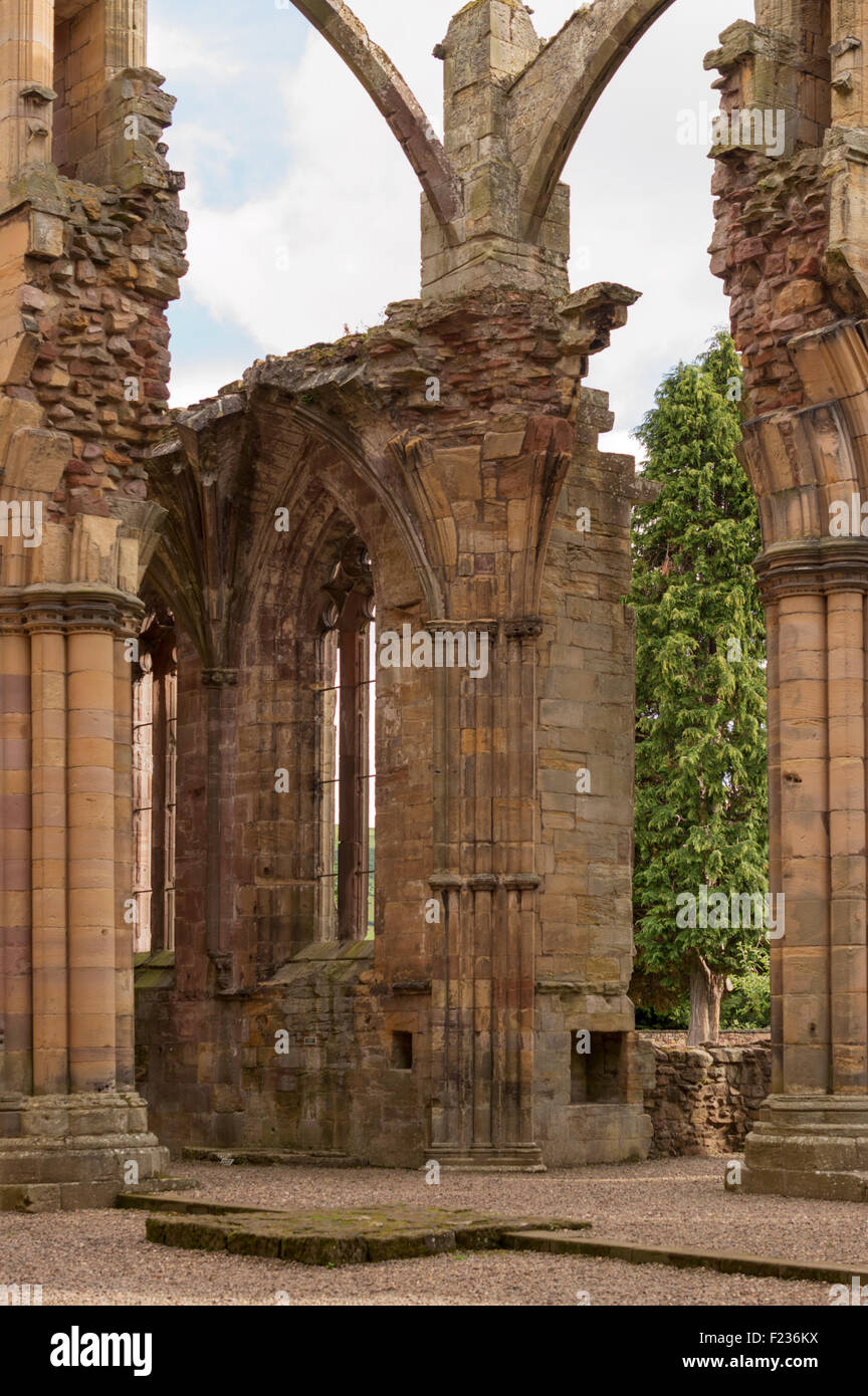 The ruins of the gothic monastery St. Mary's Abbey, Historic Scotland's ...