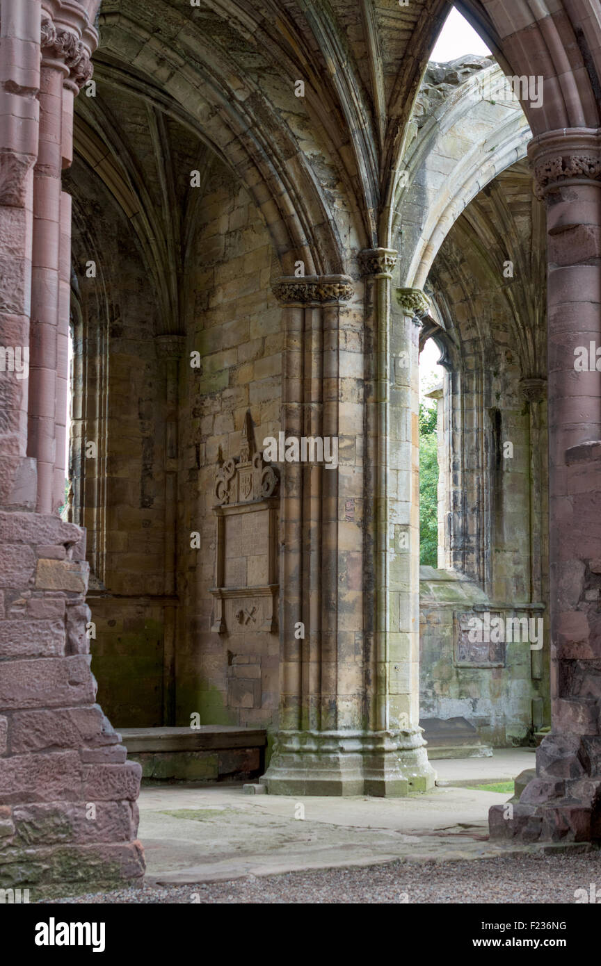The ruins of the gothic monastery St. Mary's Abbey, Historic Scotland's ...