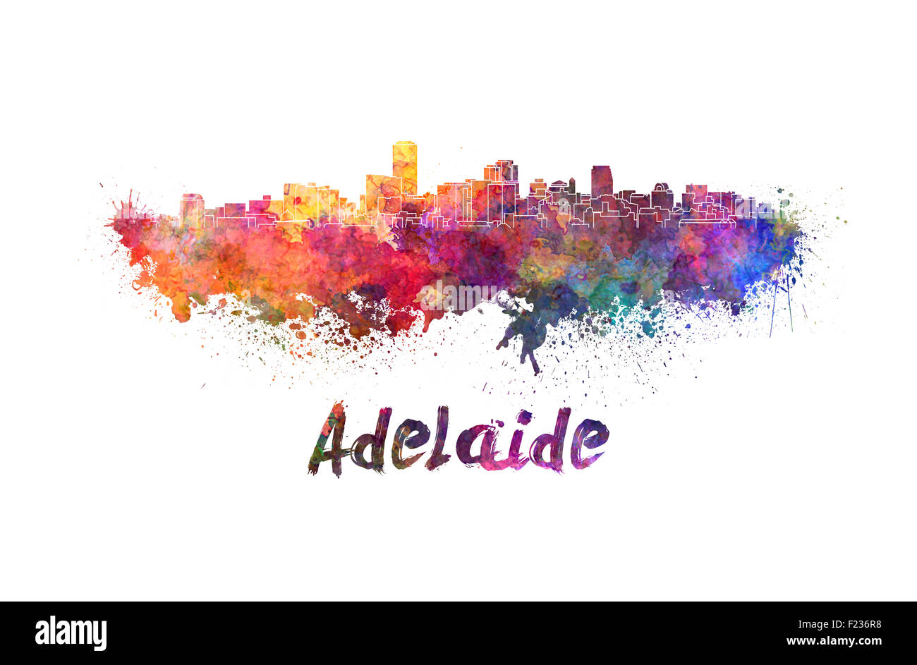 Adelaide skyline Cut Out Stock Images & Pictures - Alamy
