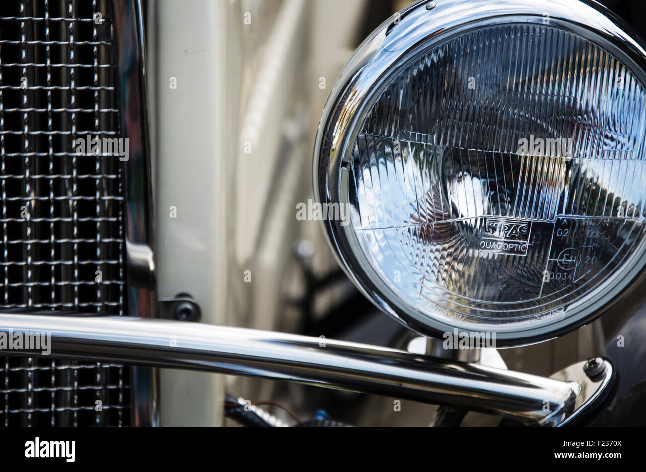 Front Light of a Car Stock Photo - Alamy