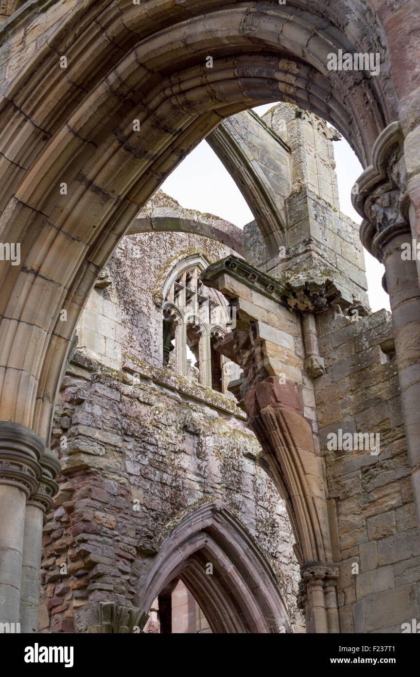 The ruins of the gothic monastery St. Mary's Abbey, Historic Scotland's ...