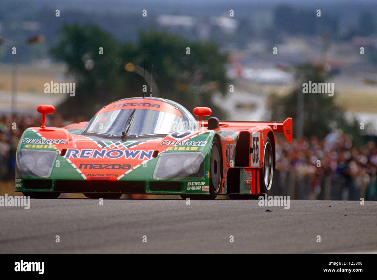 1991 Le Mans winning Mazda 787B driven by Johnny Herbert at Le Mans ...