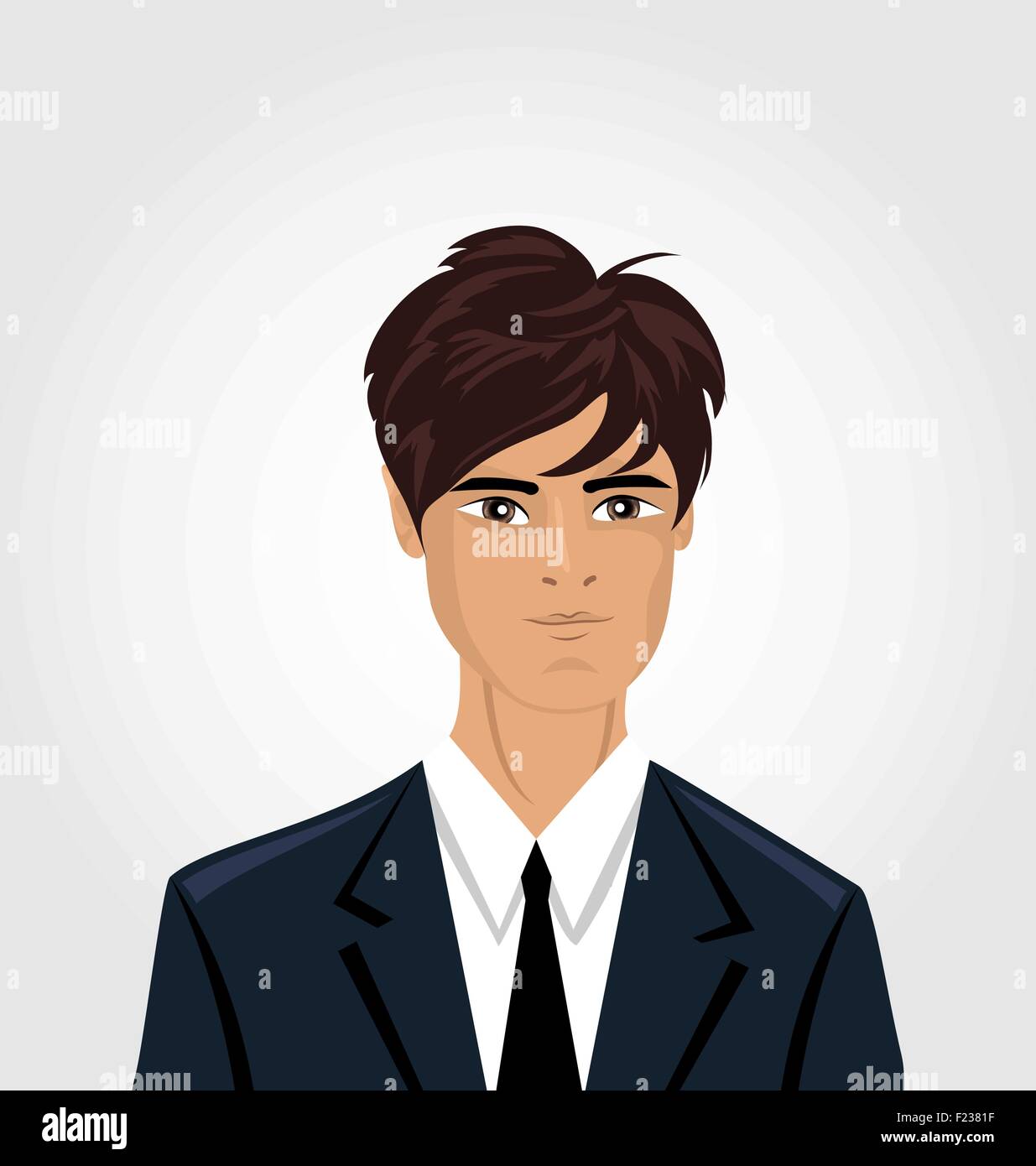 Front face portrait avatar office manager Stock Vector Image & Art - Alamy
