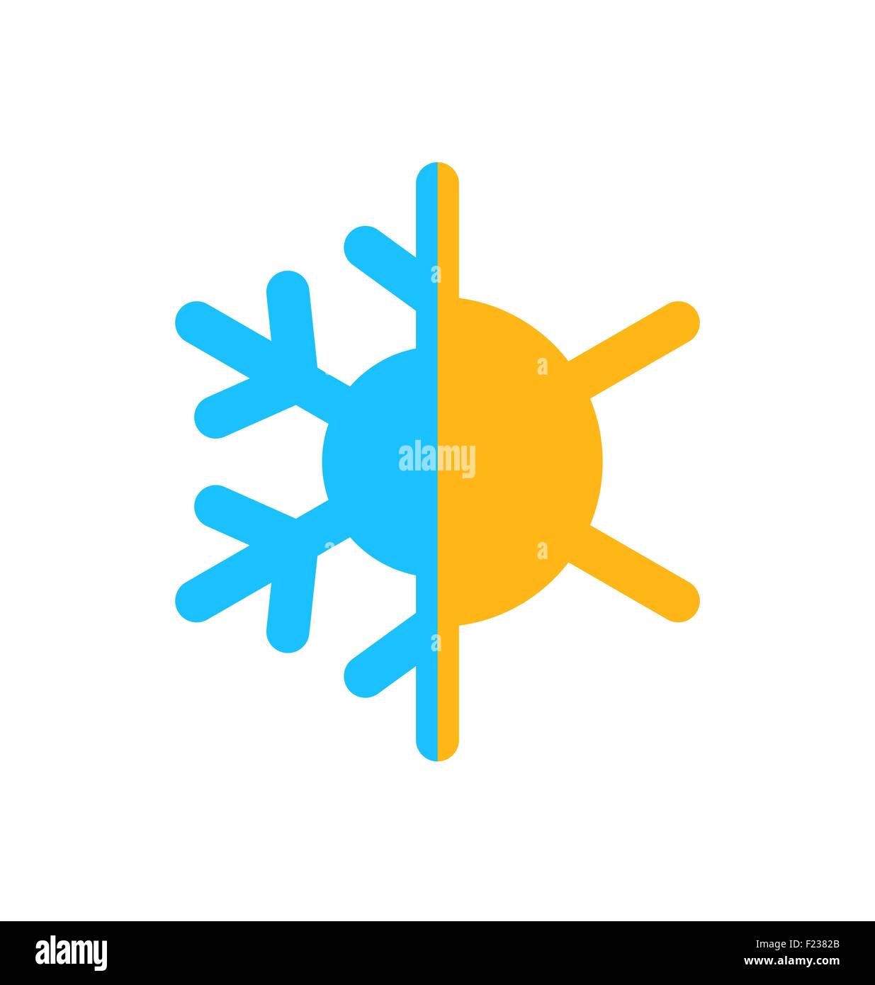 Logo of symbol climate balance, isolated on white background Stock ...